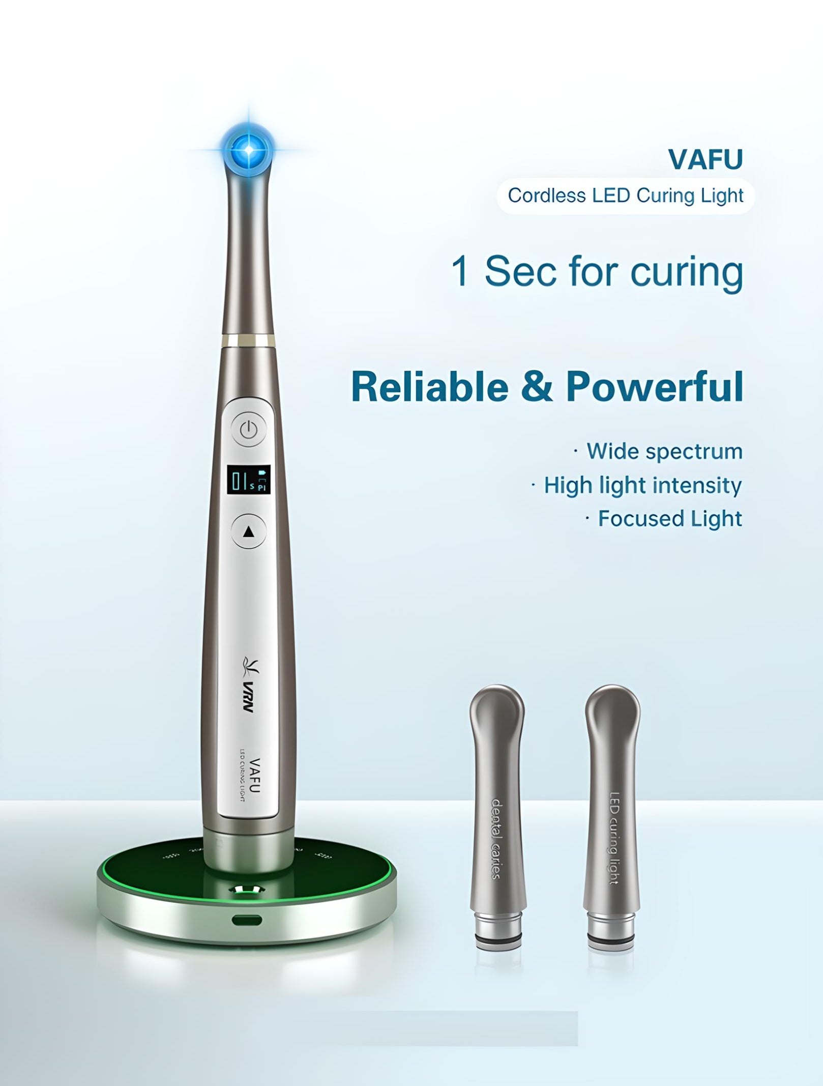 VRN VAFU Dental Wireless LED Curing Light Lamp 3200MW – Direct Dental ...